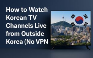 How to Watch Korean TV Channels Live from Outside Korea (No VPN)